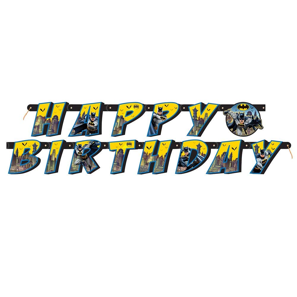 6ft Batman Birthday Banner - Party Buz