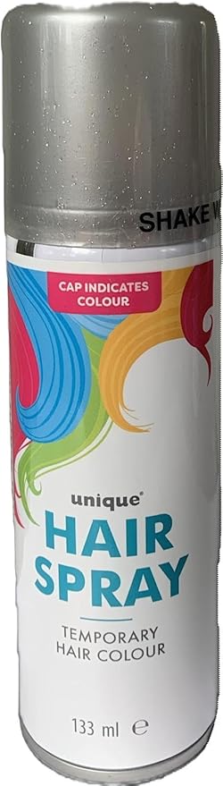 Silver Hair Spray – Pack of 2 - Party Buz