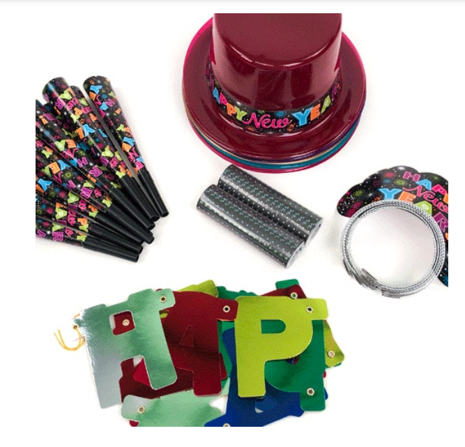 New Year's Eve Party Kit for 10 - Party Buz